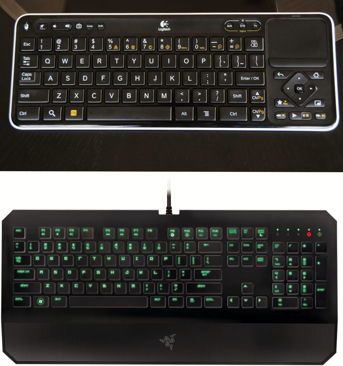 Razer vs Logitech Keyboard Comparison - keyboardclack.com